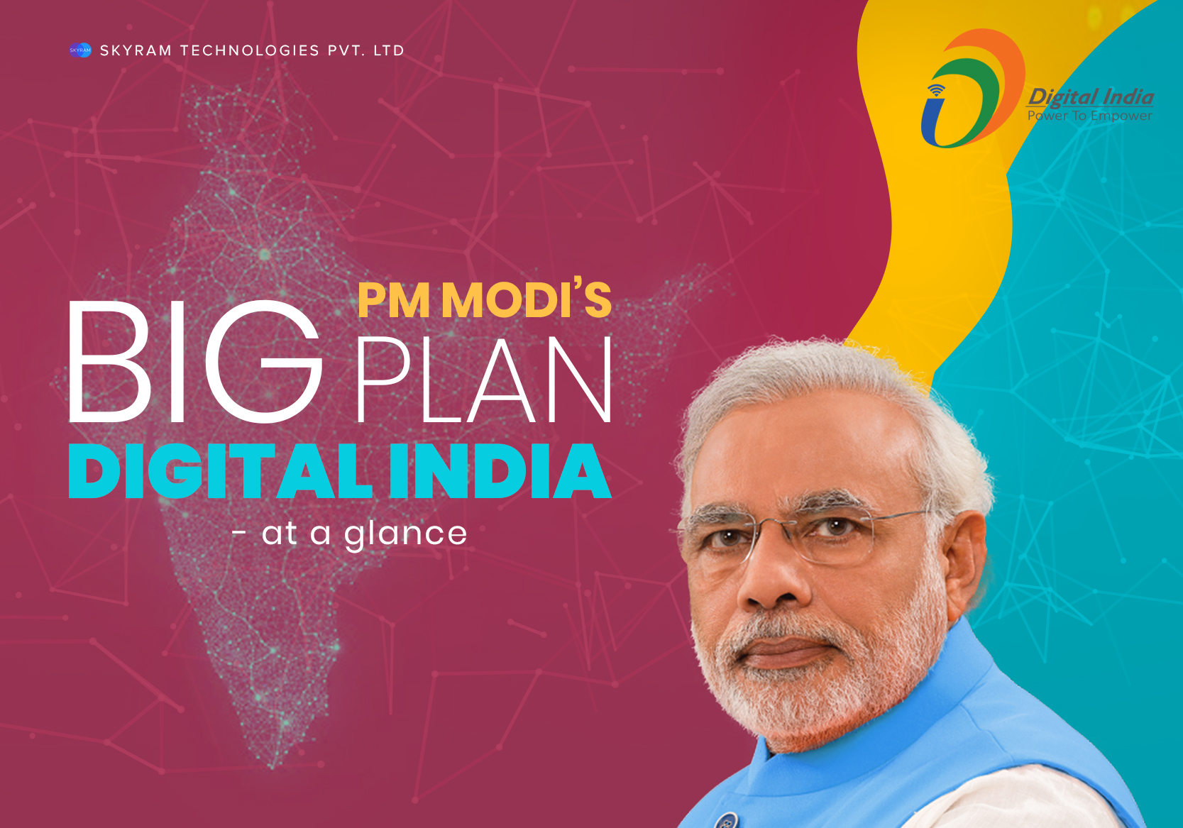 Pm Modis Big Plan Digital India At A Glance Skyram Technologies